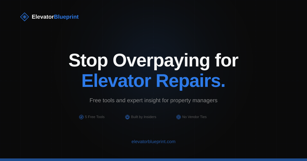 Elevator Service Contract Template (2026) - Elevator Blueprint